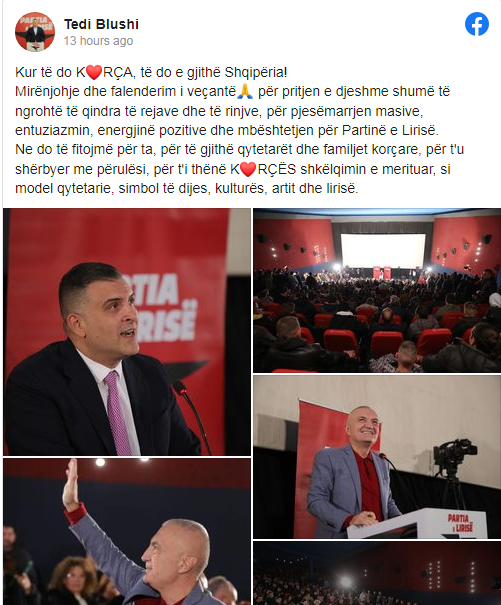 Tedi Blushi ndan foto nga takimi i Partisë së Lirisë me të rinjtë: Kur ...